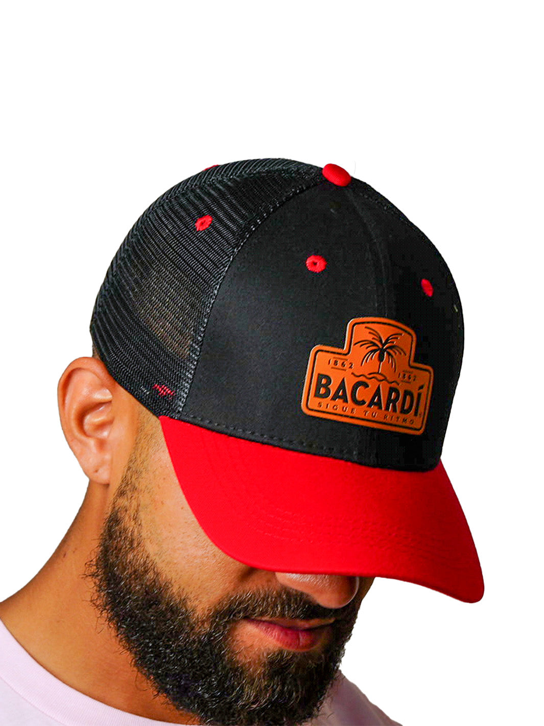 Leather Patch Trucker Hat – CASA BACARDÍ